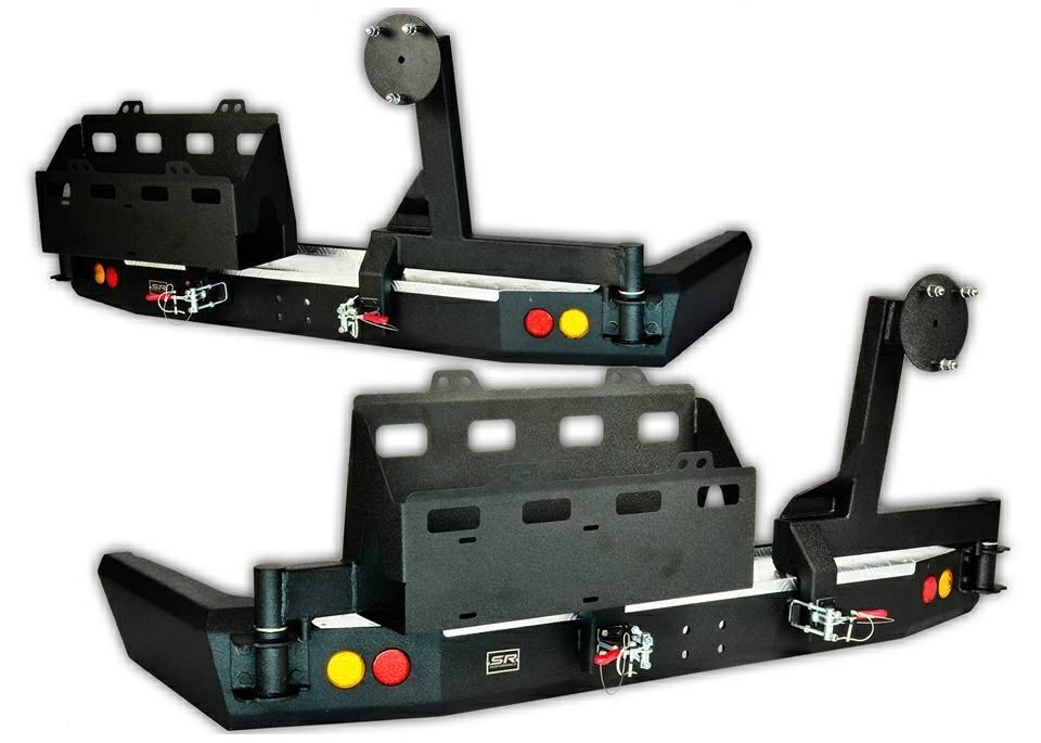 LC80 rear steel bumper sr bruiser with Tire carrier land cruiser LC100 ...
