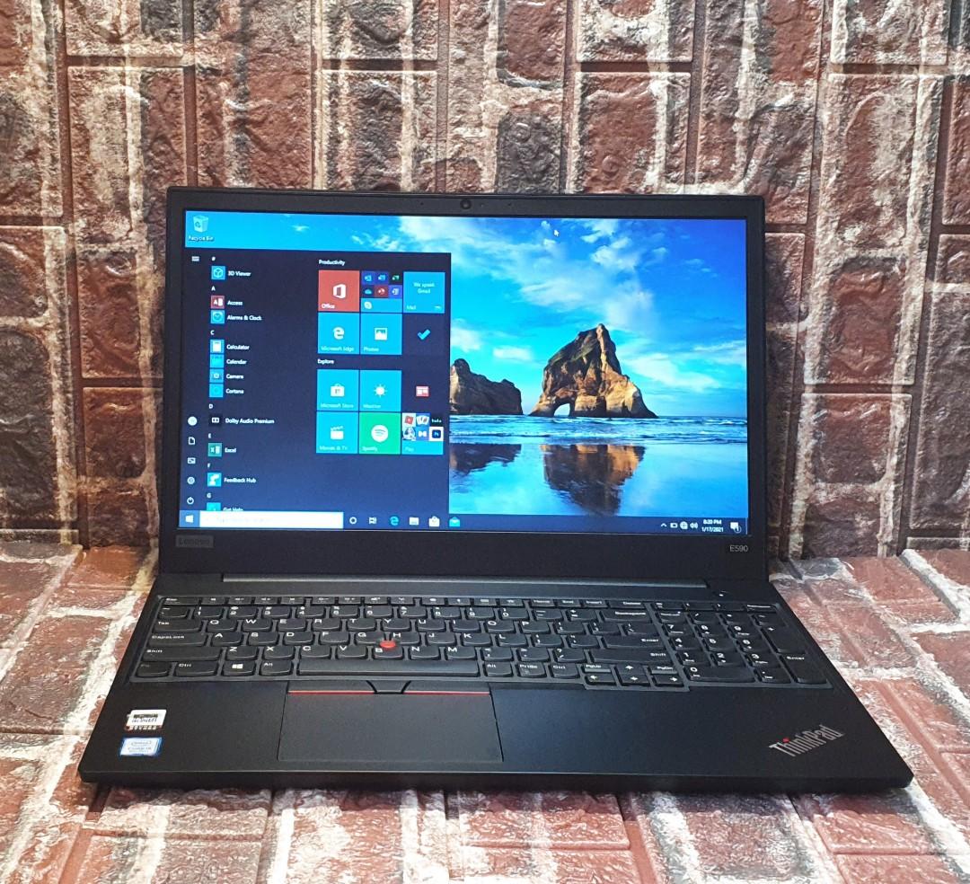 Lenovo ThinkPad E590 i5 8th Gen Coffeelake 8GB RAM 256GB SSD 15.6 ...