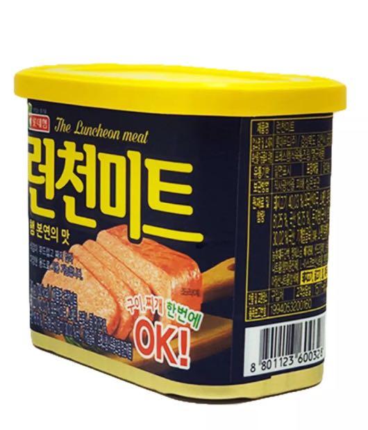 LOTTE Korean Luncheon Meat 340g Korean Spam, Food & Drinks, Rice ...