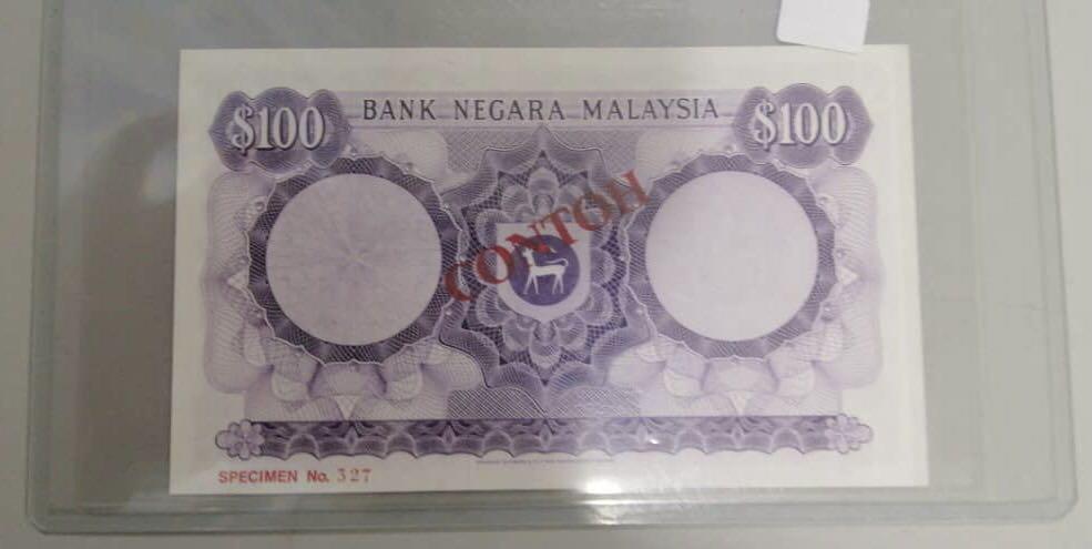 Malaysia Seratus Ringgit 2nd CONTOH UNC, Hobbies & Toys, Memorabilia ...