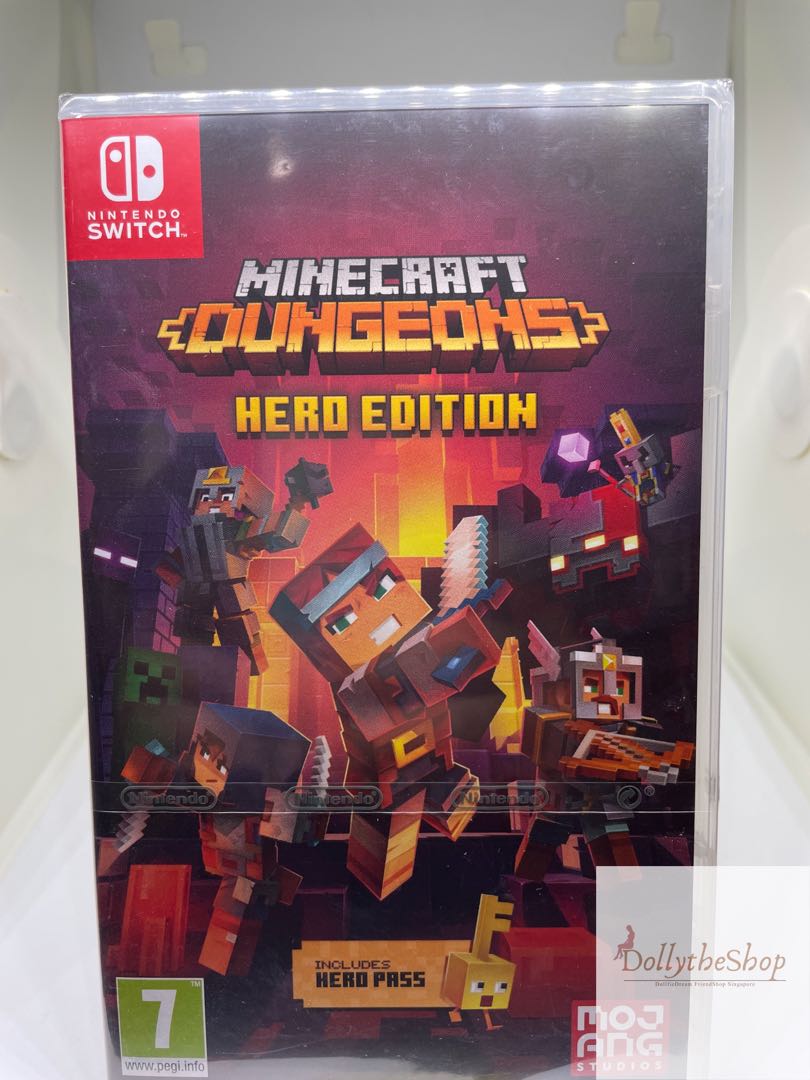 Minecraft Dungeons Hero Edition- Nintendo Switch, Video Gaming, Video ...