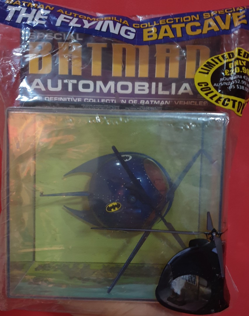 Mosc Batman Automobilia Flying Batcave, with Magazine., Hobbies & Toys ...