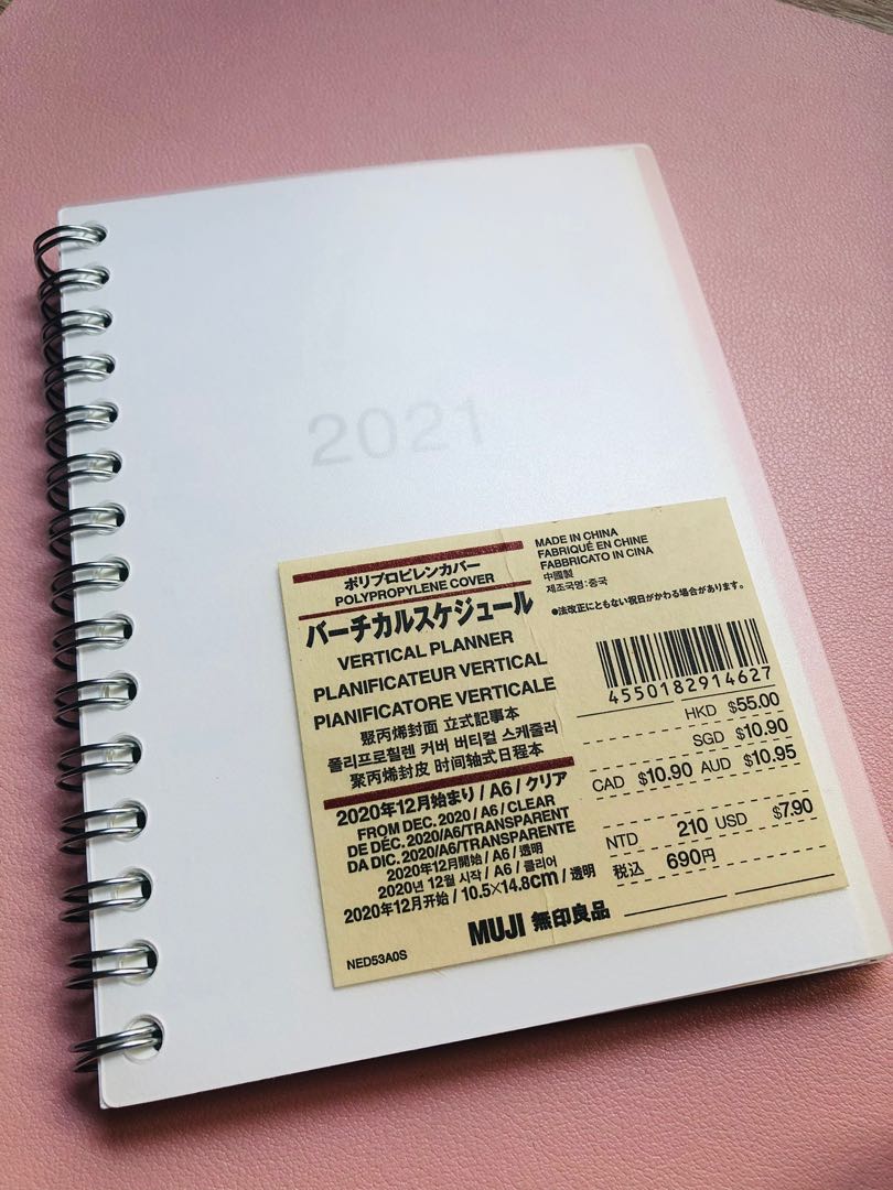 Muji Planner 2021, Hobbies & Toys, Stationary & Craft, Other Stationery ...