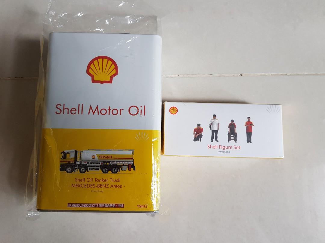 TINY HONG KONG SHELL PETROL STATION DIORAMA PLAYSET WITH SHELL FIGURE ...