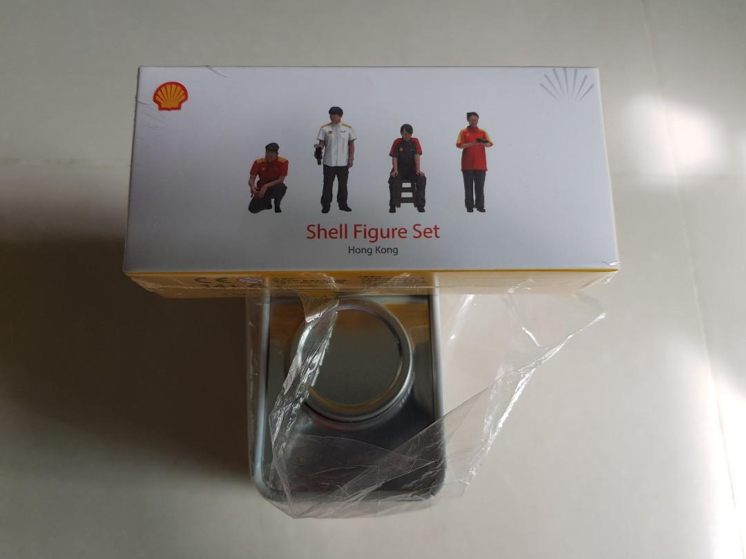 TINY HONG KONG SHELL PETROL STATION DIORAMA PLAYSET WITH SHELL FIGURE ...