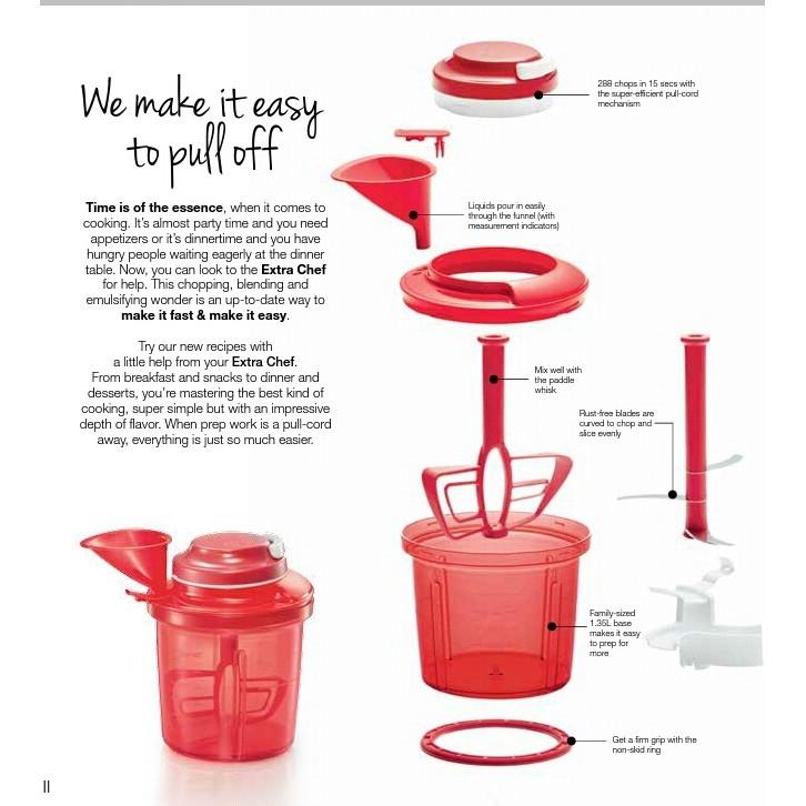 Tupperware Extra Chef Red (1) 1.35 Liter (Original), Furniture & Home ...