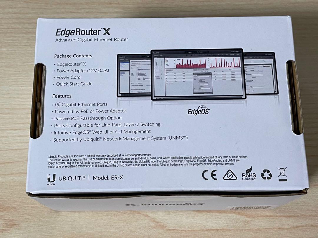 Ubiquiti Edgerouter X, 電腦＆科技, 電腦周邊及配件, Wifi及上網相關產品 - Carousell