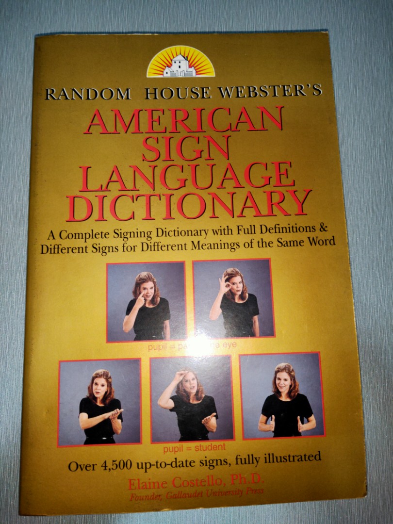 American sign language dictionary, Hobbies & Toys, Books & Magazines ...