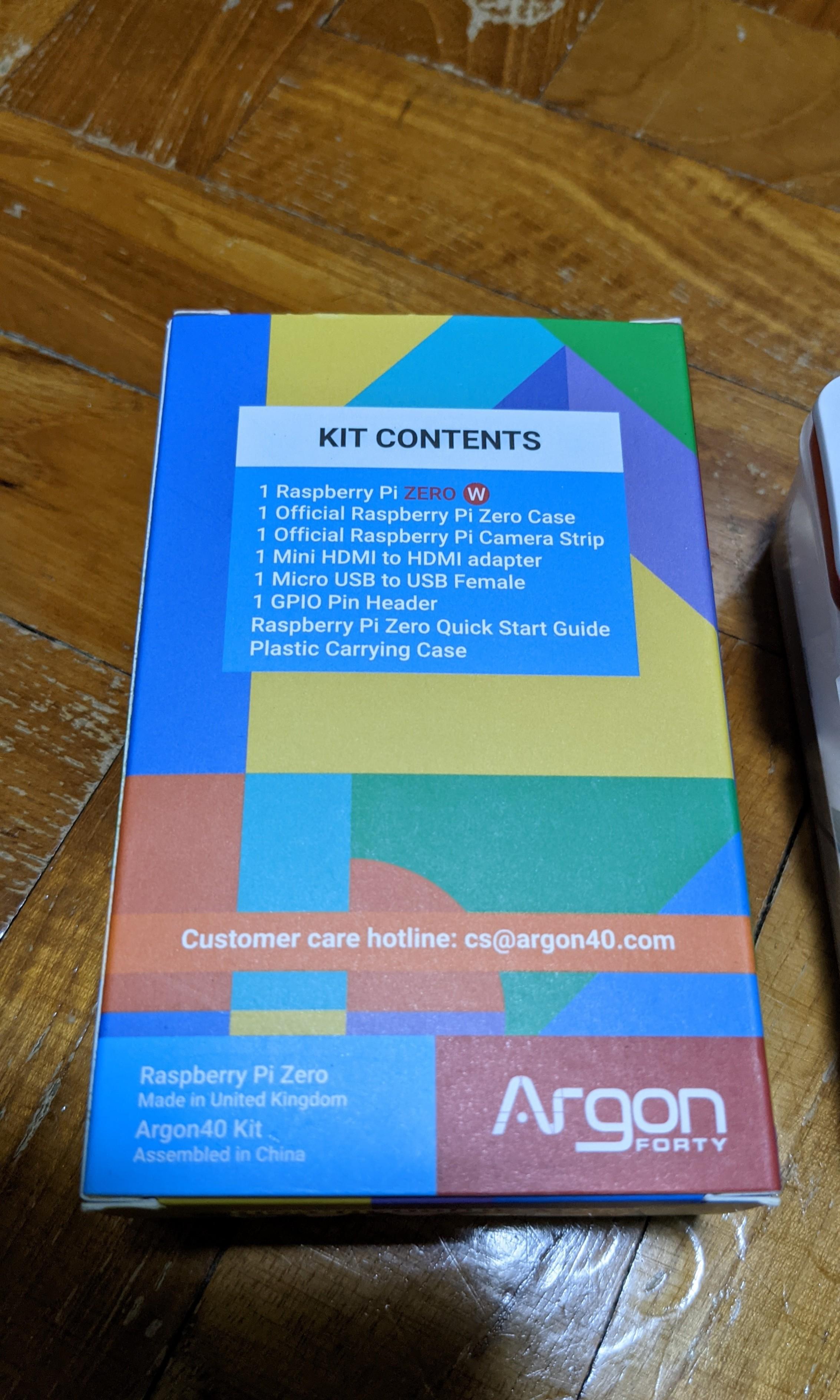 Argon Forty Raspberry Pi Zero W Basic Kit, Computers & Tech, Parts ...
