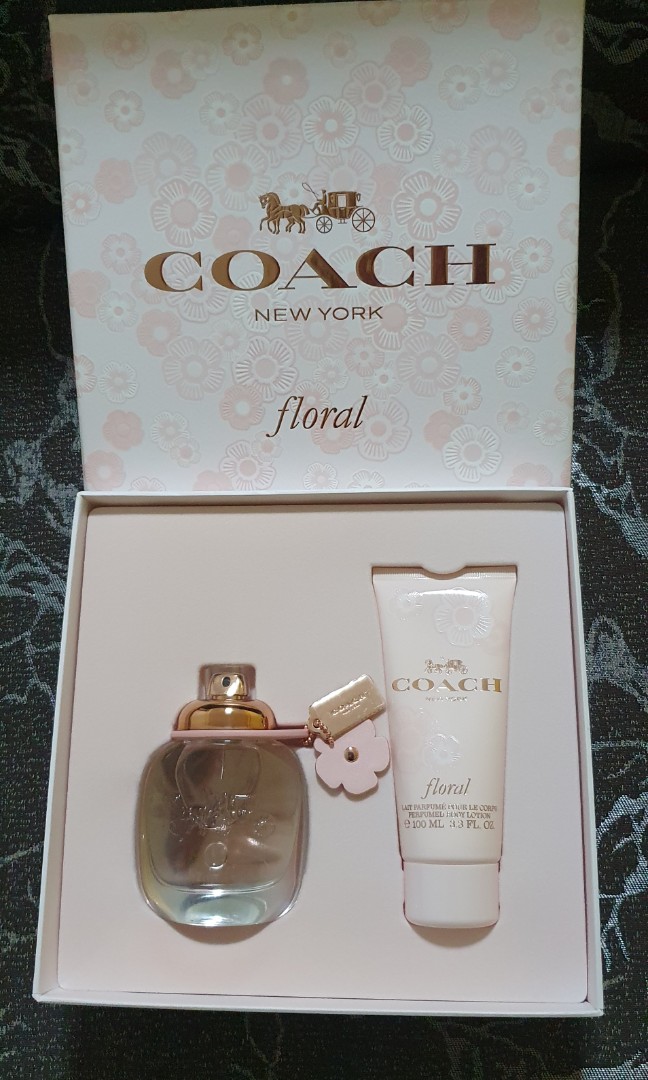 Authentic Coach Parfume & Body Lotion Set, Beauty & Personal Care ...