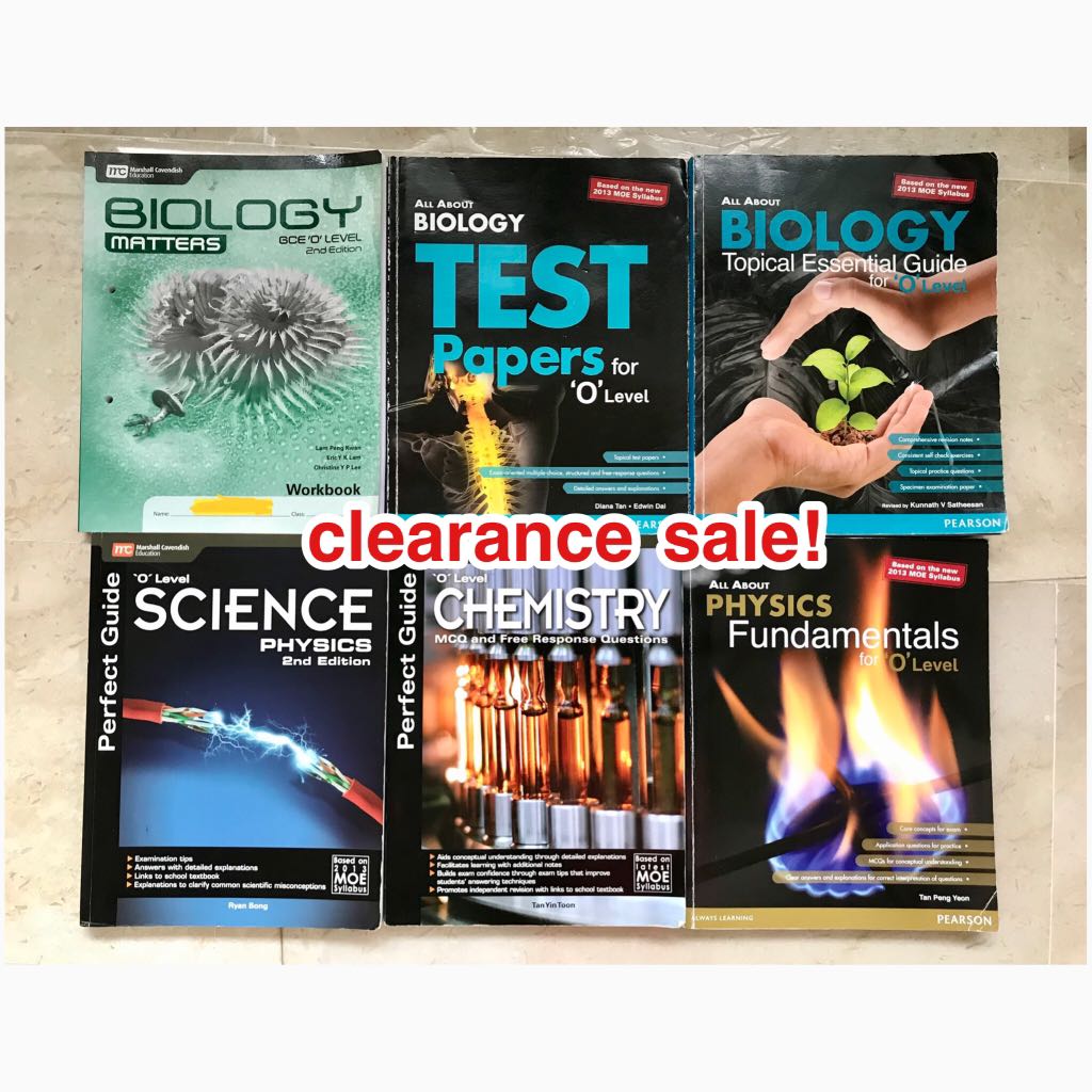 Chemistry, biology, physics assessment books, Hobbies & Toys, Books ...