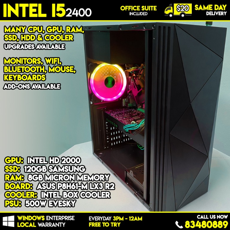 Core i5 2400|2500|8GB RAM Laptop Laptop Custom Computer Custom PC ...