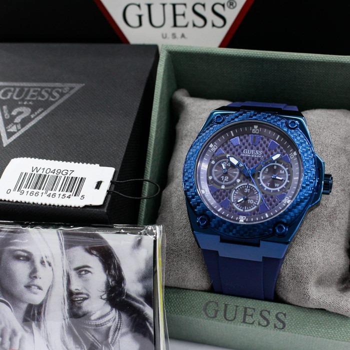 GUESS Legacy Quartz Blue Dial Watch W1049G7, Men's Fashion, Watches ...