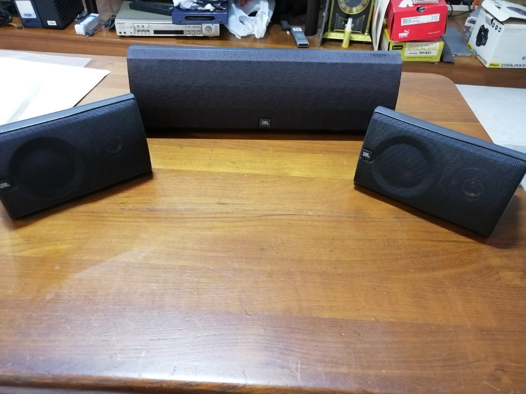 JBL center and surround speaker with wall mount brackets, Audio ...