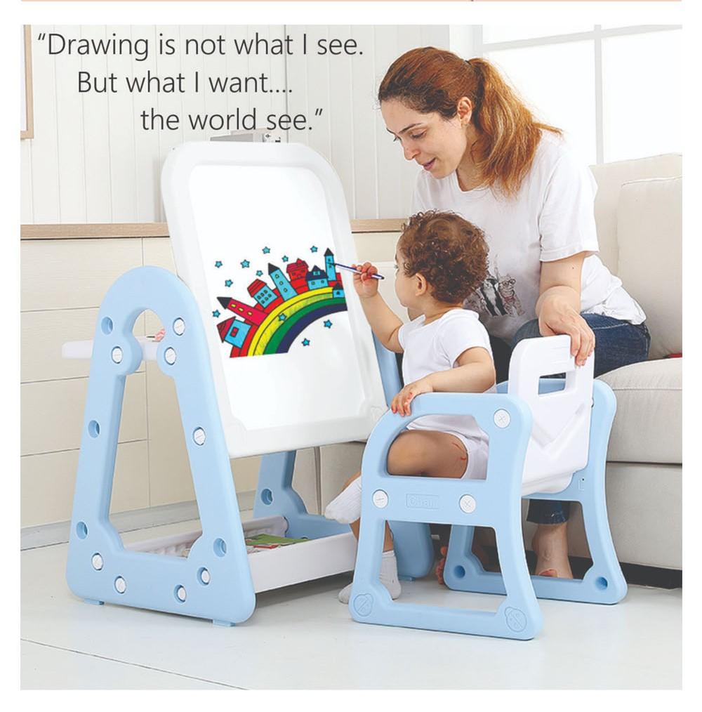 Kids Drawing Board Table & Chair Set Furniture, Babies & Kids, Baby ...