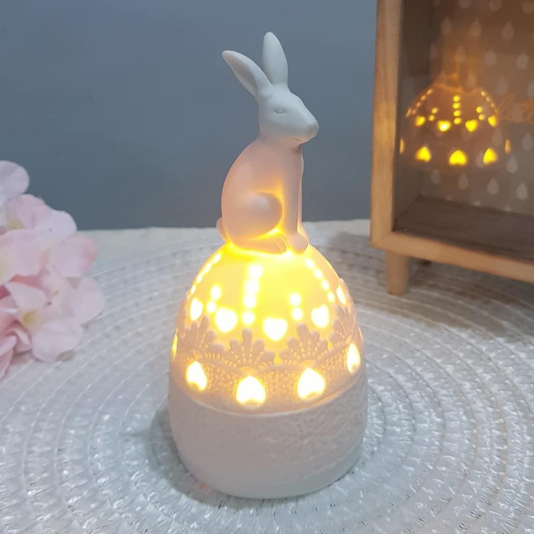 Lace bunny rabbit egg storage, Furniture & Home Living, Home Decor ...