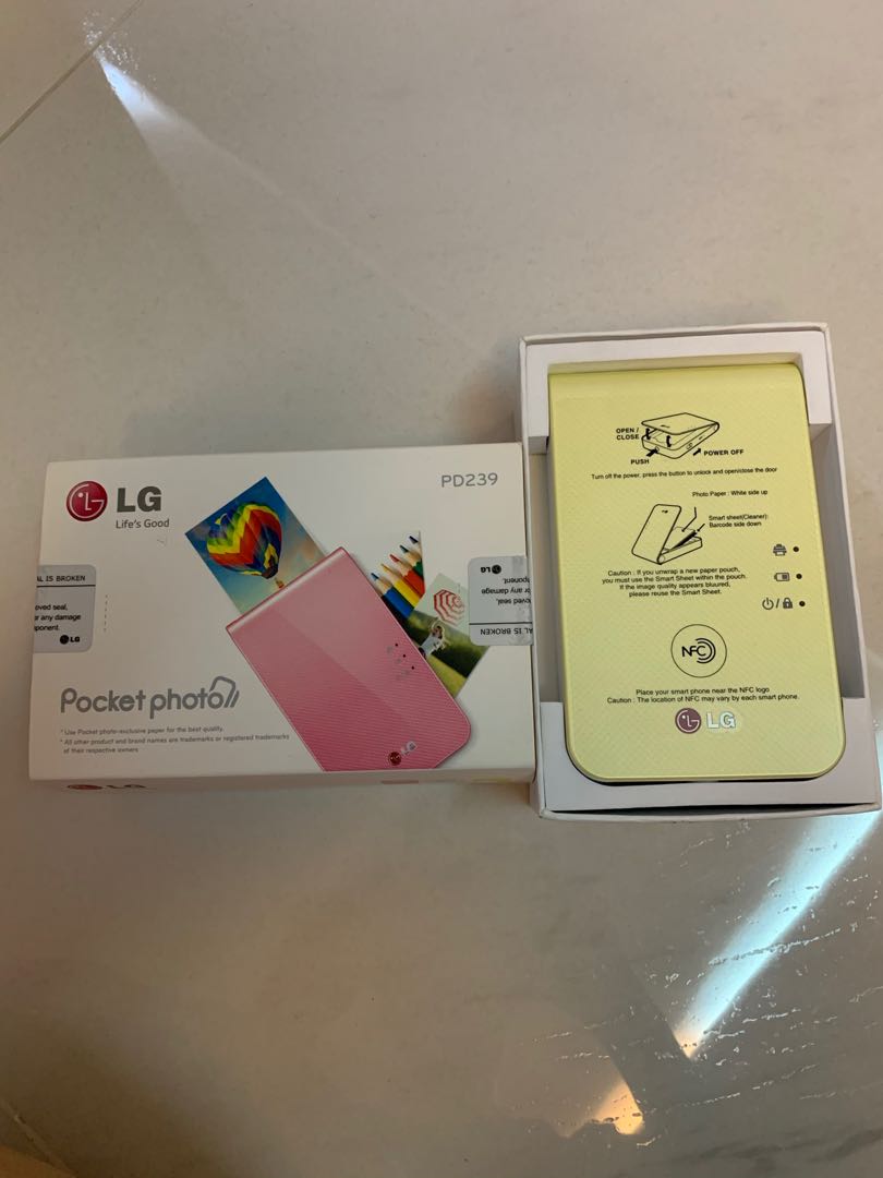 LG Pocket Photo Printer PD239, Computers & Tech, Printers, Scanners ...