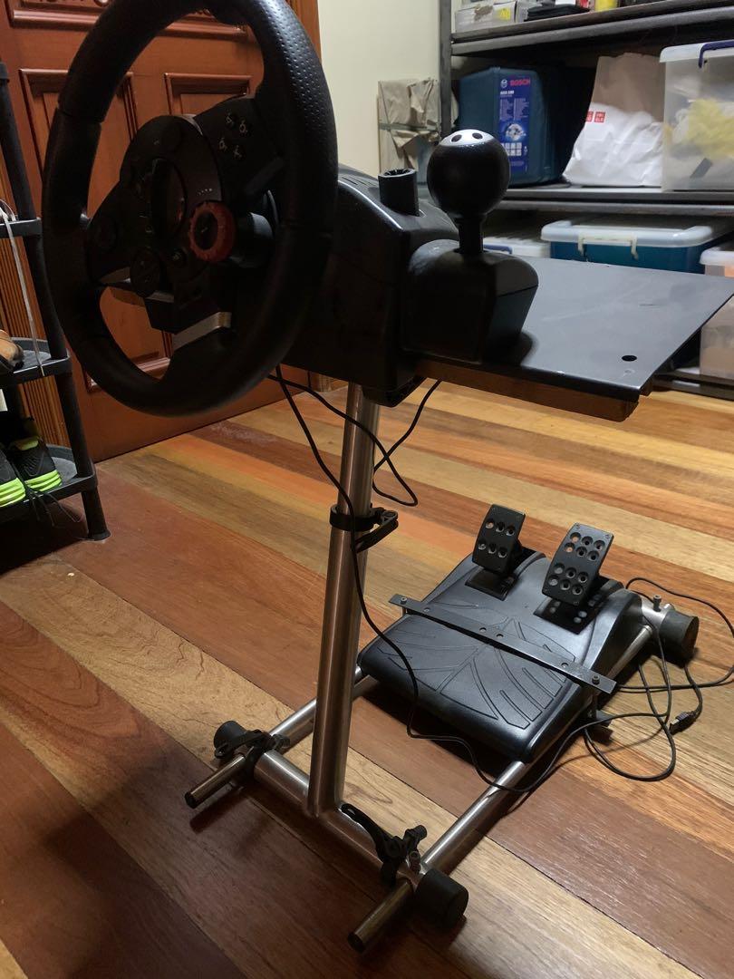 Logitech Driving Force GT with stand and pedal mount, Video Gaming ...
