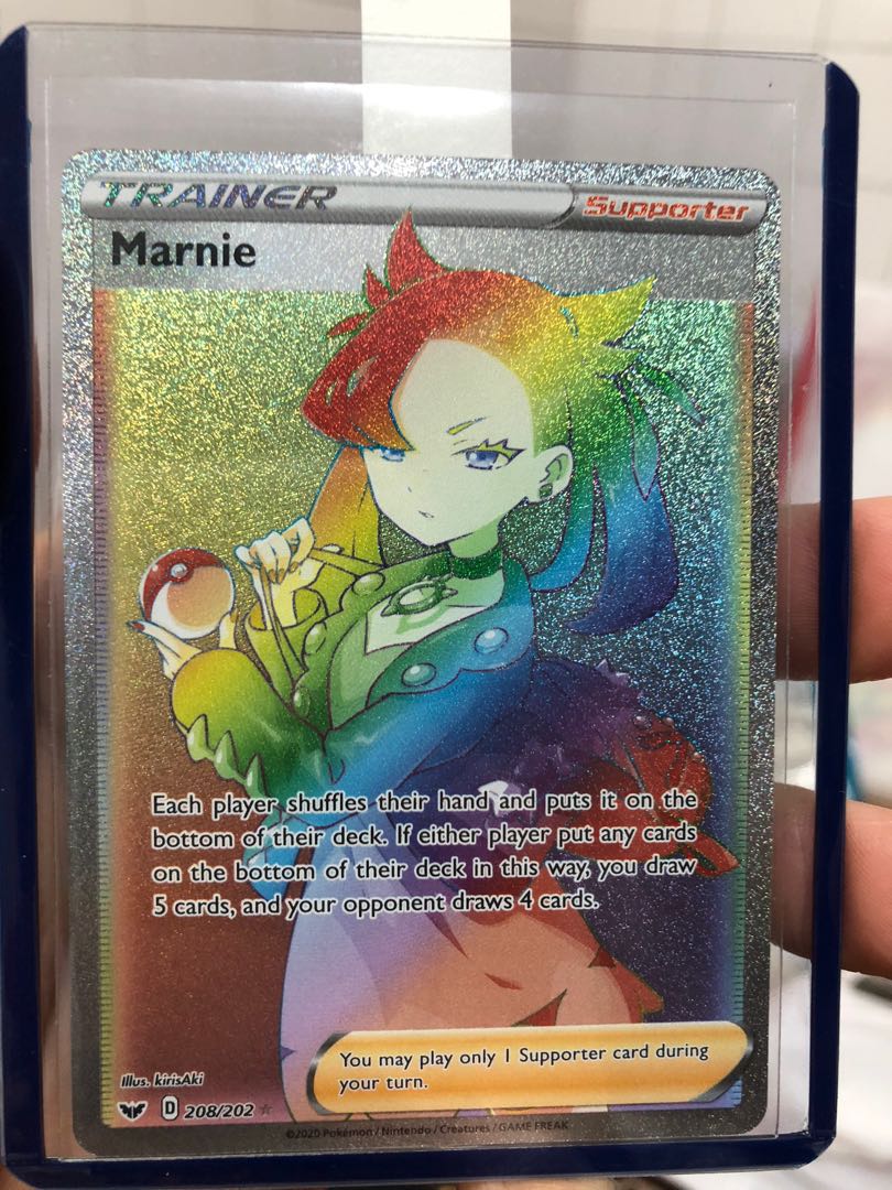 Marnie hyper rare rainbow rare, Toys & Games, Board Games & Cards on ...