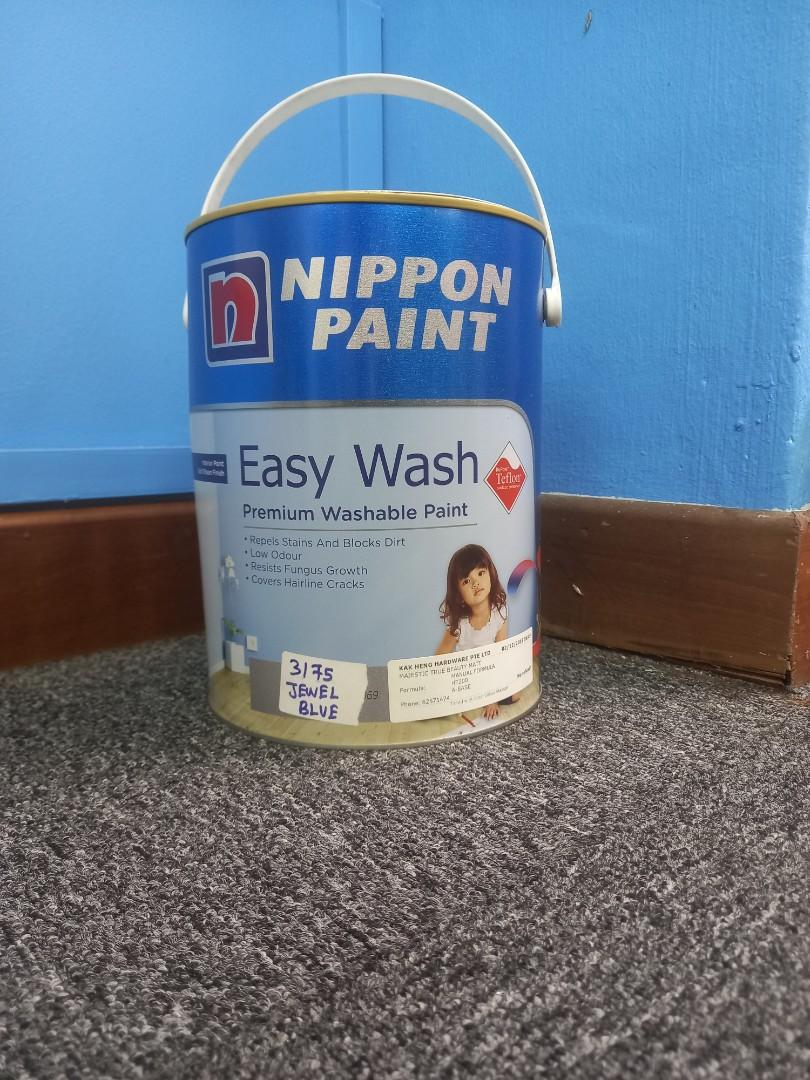 Nippon Paint 5litres- Jewel Blue, Everything Else on Carousell