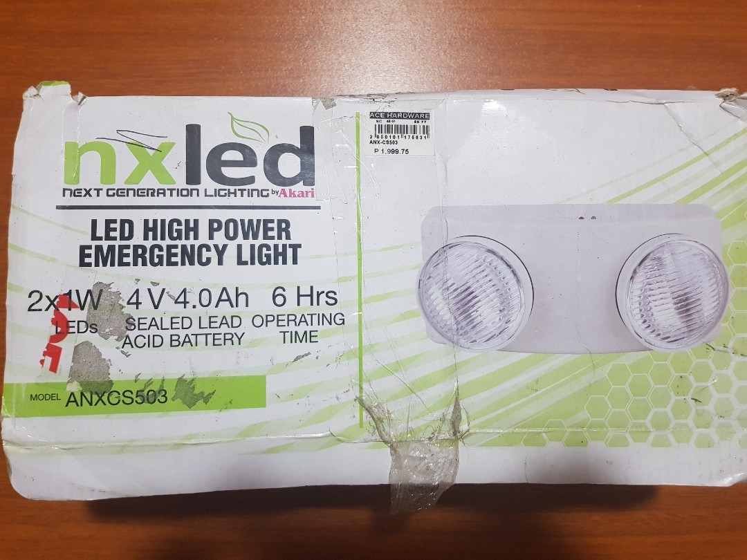NXLED Led High Power Emergency Light, Furniture & Home Living, Cleaning ...