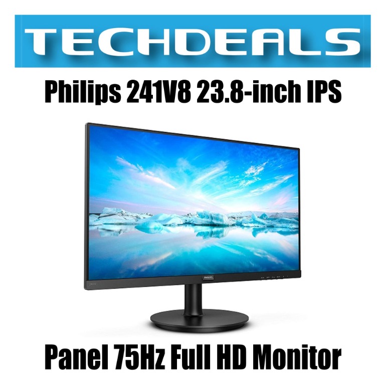 Philips 241V8 23.8-inch IPS Panel 75Hz Full HD Monitor, Electronics ...