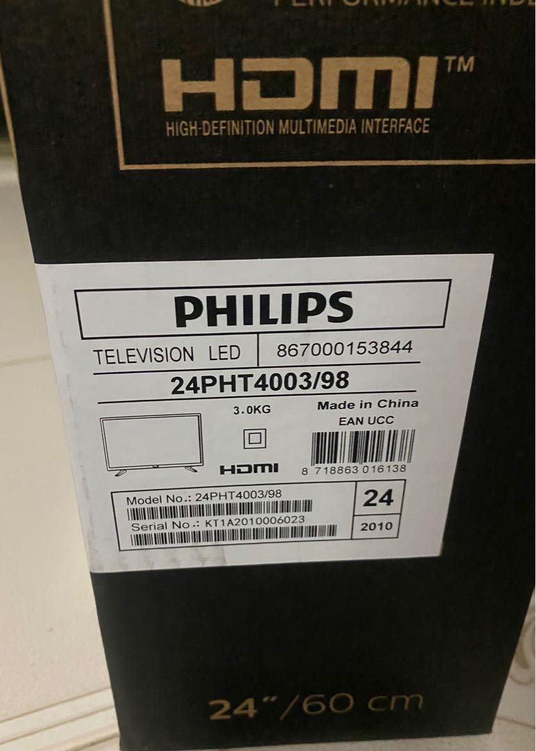Philips LED TV 24 inch 4000 series, TV & Home Appliances, TV ...