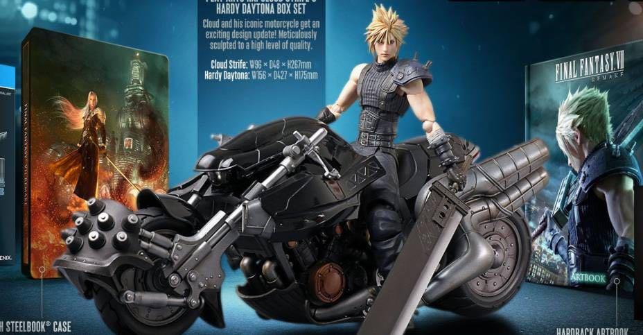 Play Arts Kai Cloud Strife & Hardy Daytona (Final Fantasy VII Remake ...