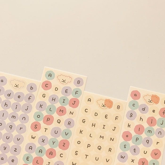 cute alphabet stickers, Hobbies & Toys, Stationery & Craft, Stationery ...