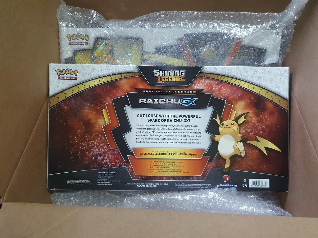 Pokemon TCG Shining Legends Raichu GX Special Collection Box, Toys ...