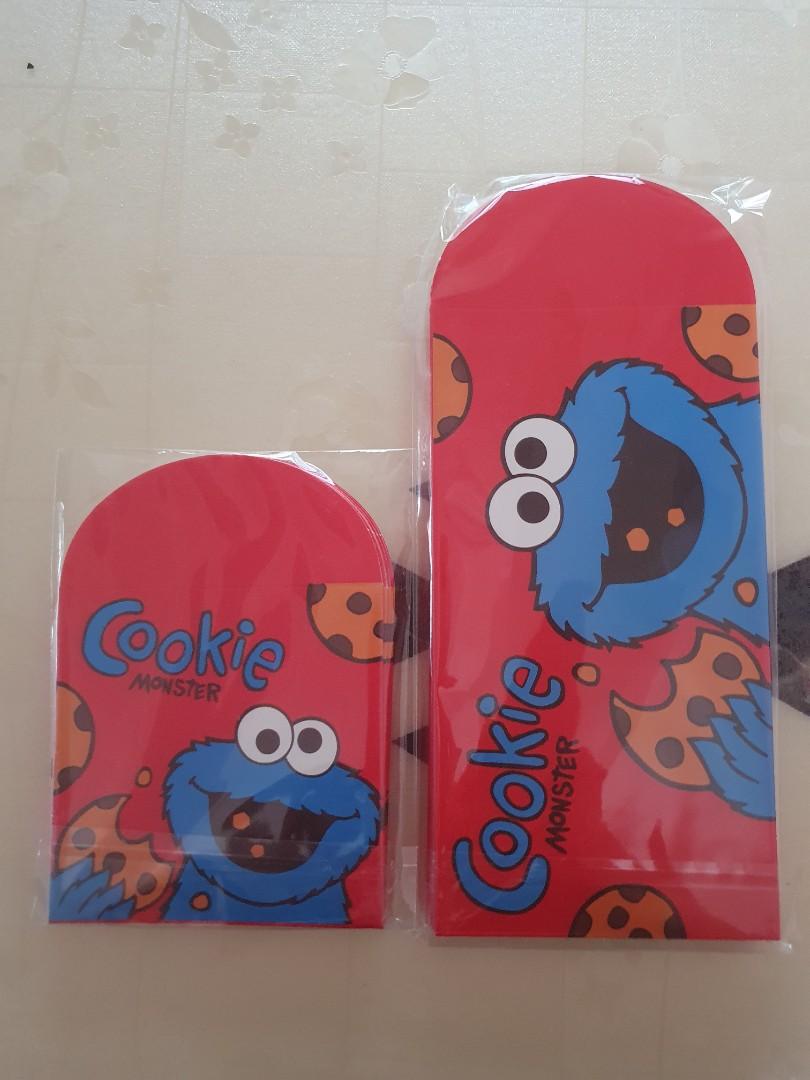 (Ready Stock) Cookie Monster Red Packet, Hobbies & Toys, Stationery ...