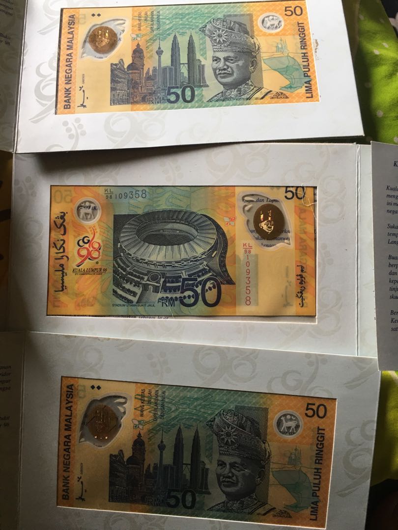 RM50 sukan komanwel 1998, Hobbies & Toys, Collectibles & Memorabilia, Currency on Carousell