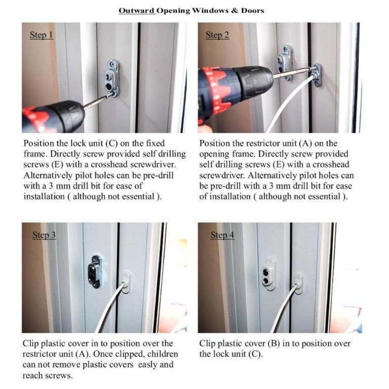 [SG FREE 🚚] Penkid Window Panel Restrictor Door Remsafe Baby Child ...