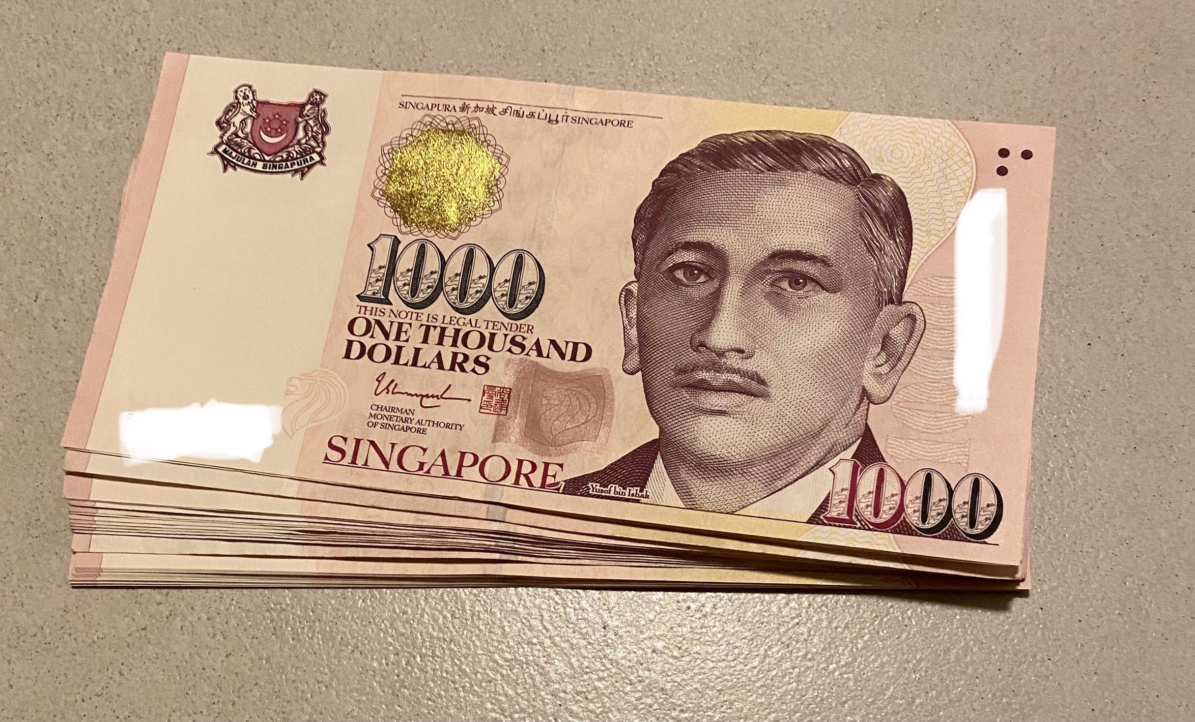 Singapore $1000 Portrait Bank Notes, Hobbies & Toys, Memorabilia ...