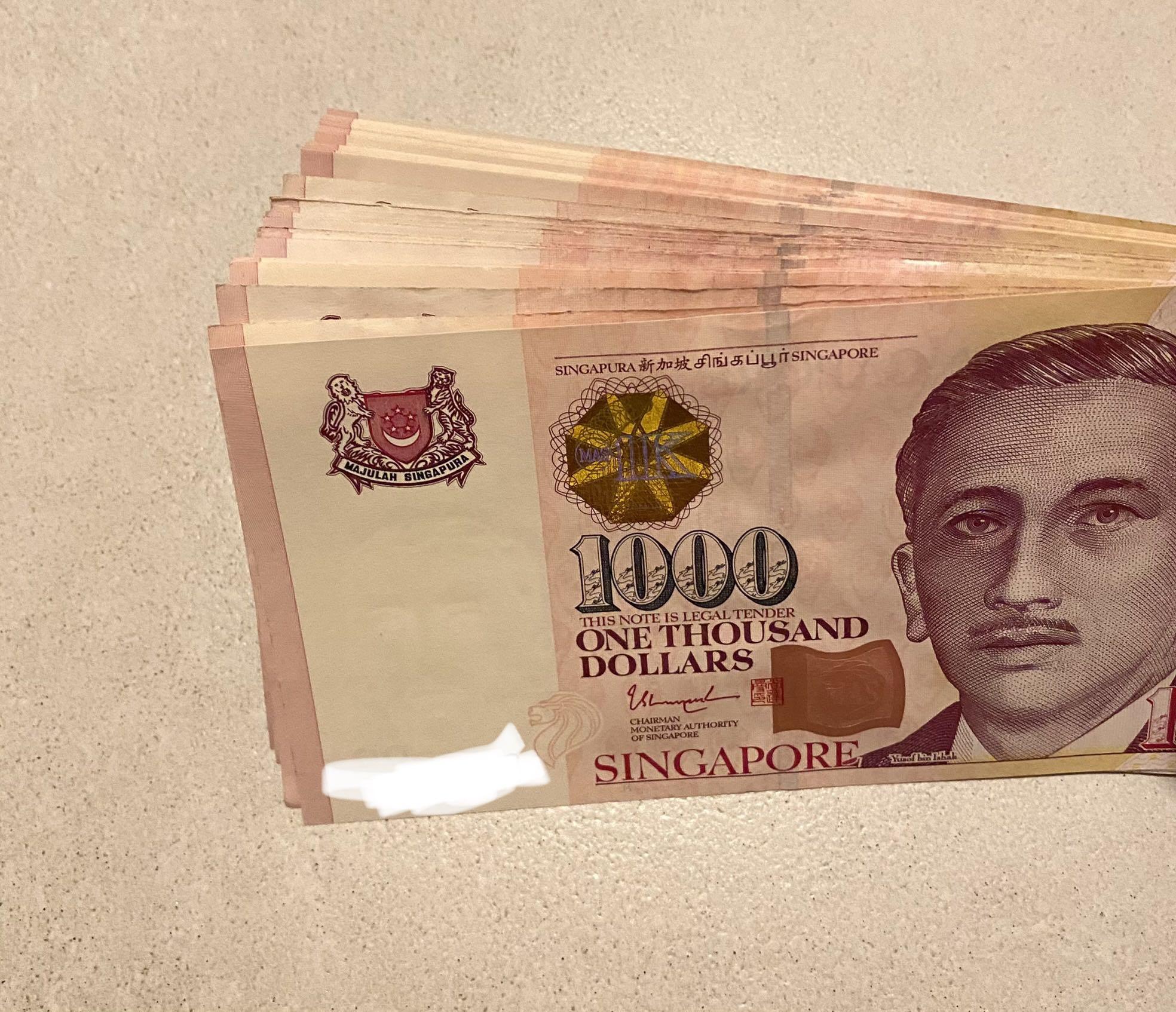 Singapore $1000 Portrait Bank Notes, Hobbies & Toys, Memorabilia ...