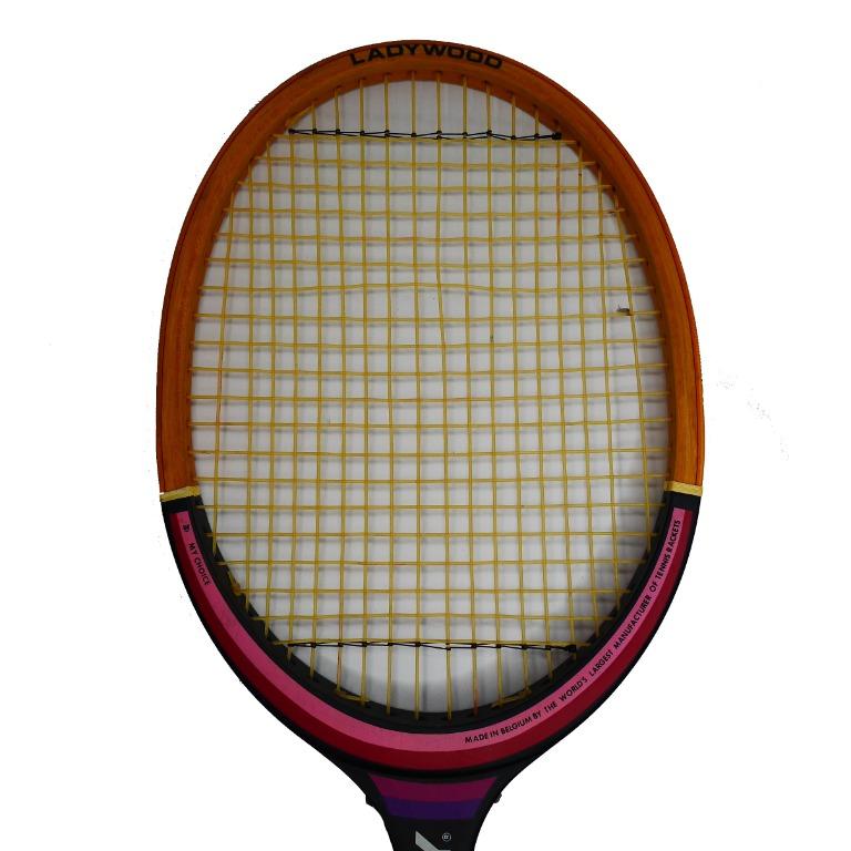 Vintage Wood Tennis Racket 1980s (Donnay Ladywood) *W00401* Bundle ...