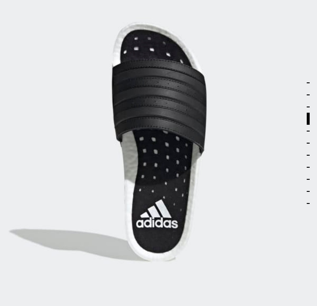 Adidas slide boost, Men's Fashion, Footwear, Flipflops and Slides on ...