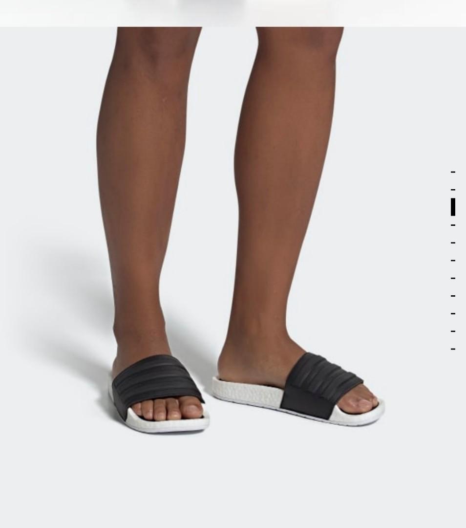 Adidas slide boost, Men's Fashion, Footwear, Flipflops and Slides on ...