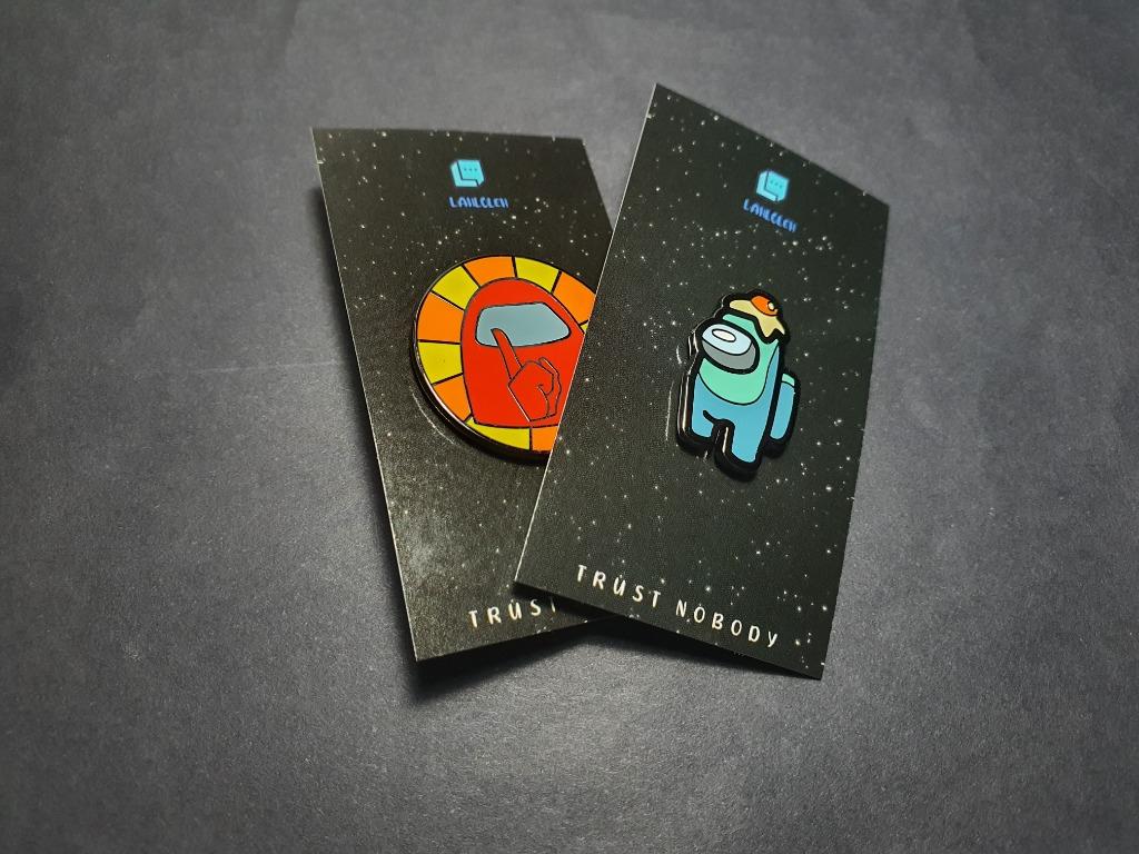 Among Us Enamel Pins | Bundle Set, Hobbies & Toys, Stationery & Craft ...