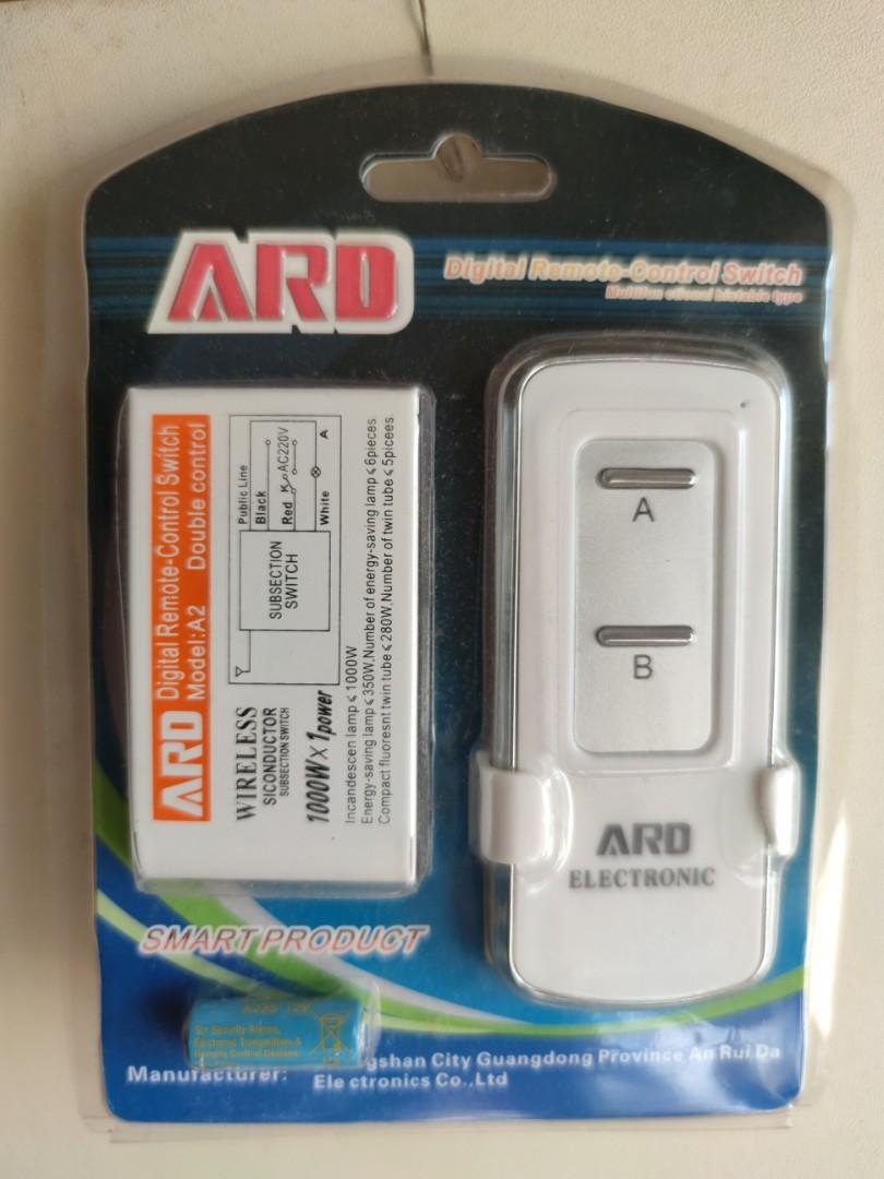 ARD 無線遙控開關Digital Remote Control Switch, 傢俬＆家居, 保安及門鎖 , 窺視孔觀察器和門鈴 ...