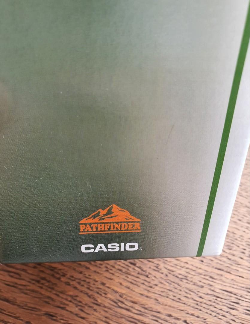 Casio Mens Pathfinder Triple Sensor Titanium Bracelet Watch, Men's ...