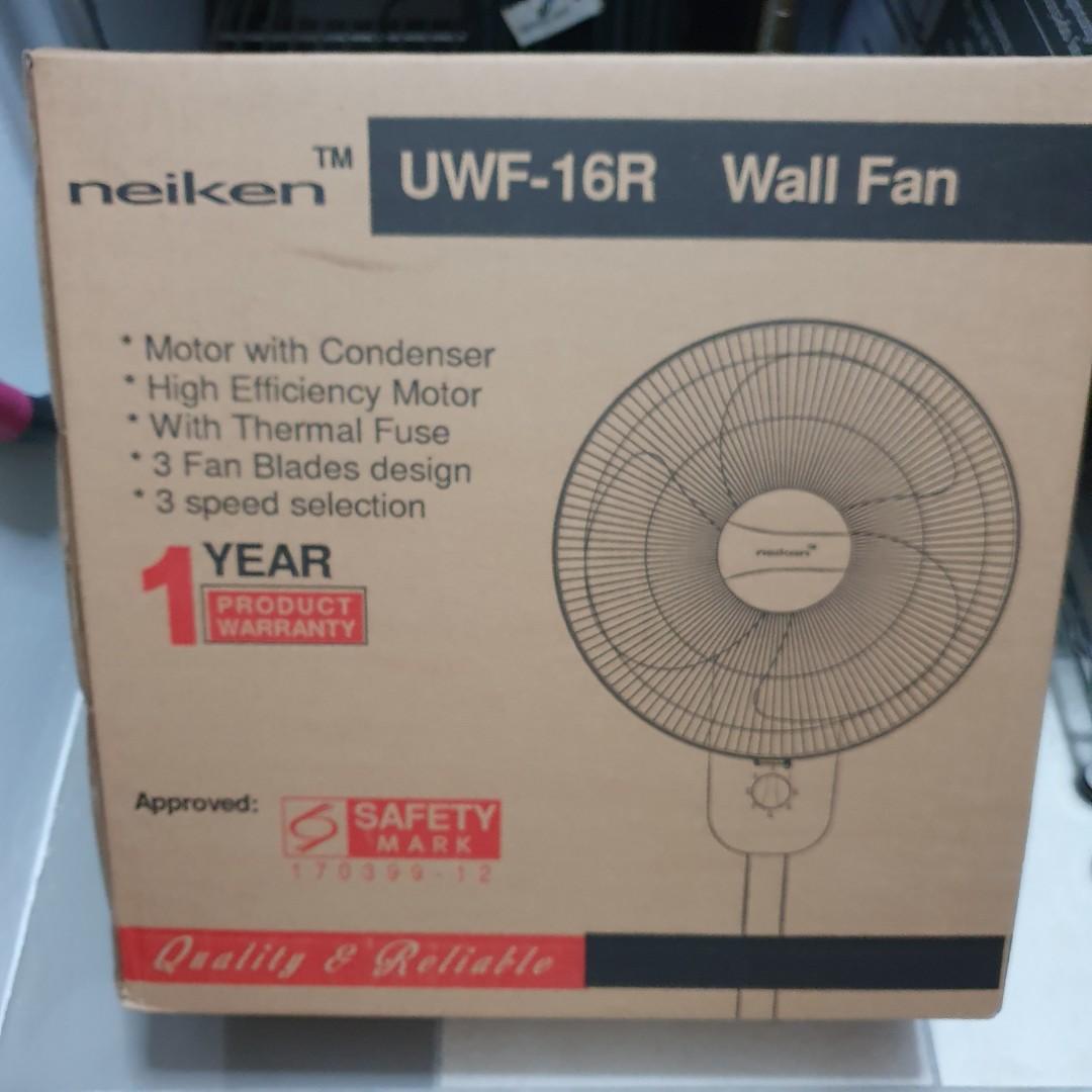 Neiken wall fan UWF-16R, Furniture & Home Living, Lighting & Fans, Fans ...