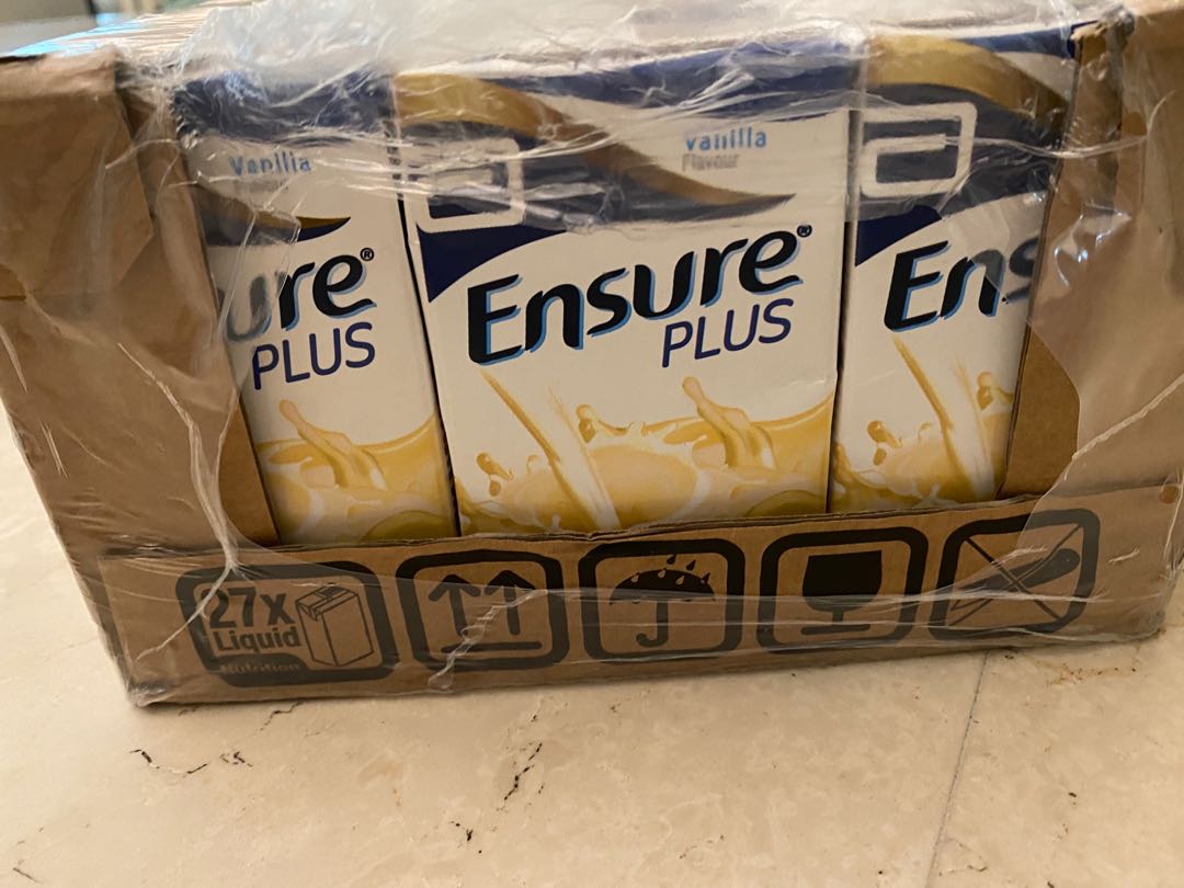 Ensure Plus vanilla case of 27, Food & Drinks, Packaged & Instant Food ...
