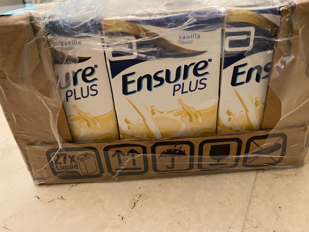 Ensure Plus vanilla case of 27, Food & Drinks, Packaged & Instant Food ...