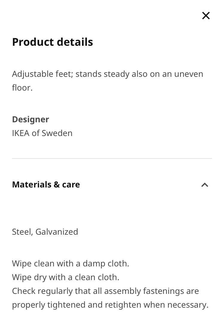 Ikea Eket Foot, Furniture & Home Living, Furniture, Shelves, Cabinets ...