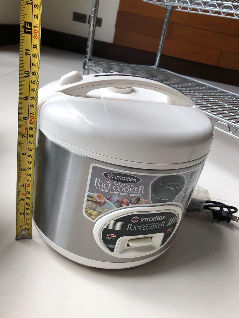 Imarflex Multi Function Rice Cooker Steamer Shabu-shabu Warmer 1.5 li ...