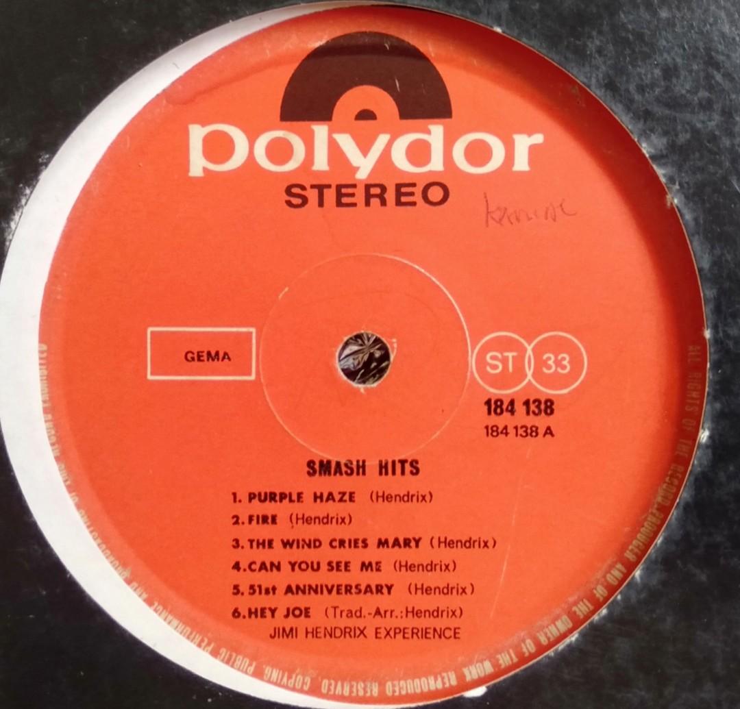 Jimmy Hendrix- Smash Hits-Album EP-12"Vinyl Records, Hobbies & Toys ...
