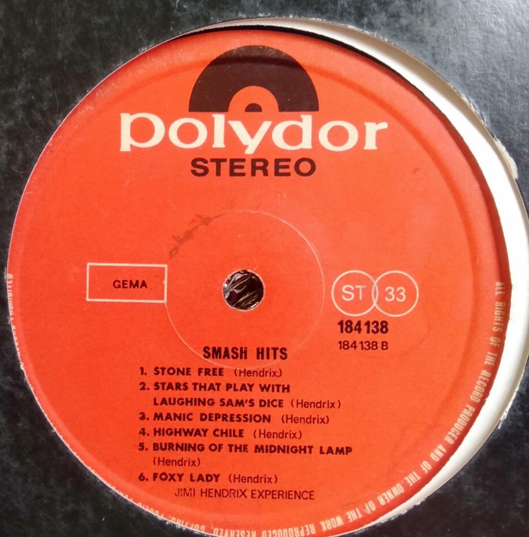 Jimmy Hendrix- Smash Hits-Album EP-12"Vinyl Records, Hobbies & Toys ...