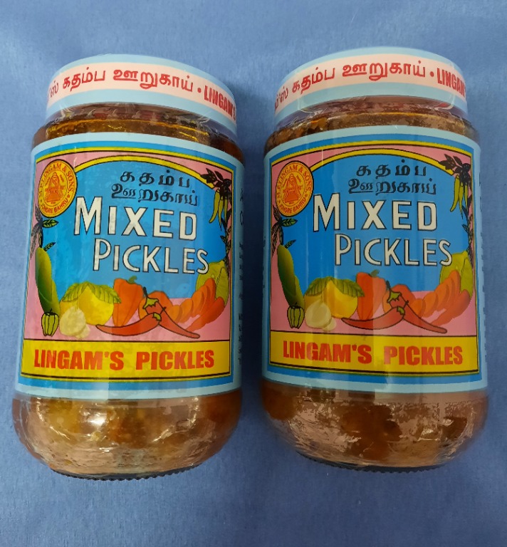 Lingam's Mixed Pickles 350g - 2 bottles, Food & Drinks, Packaged ...