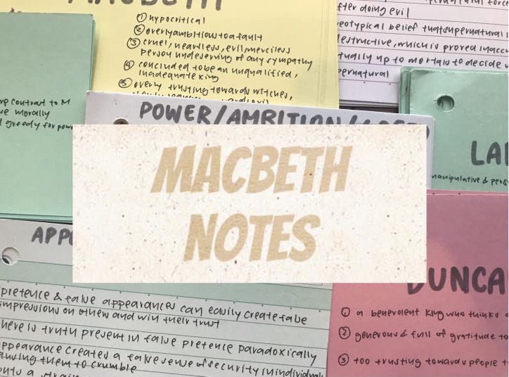 macbeth o level literature notes, Hobbies & Toys, Books & Magazines ...